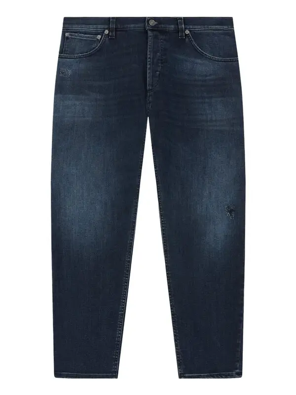 DONDUP Dark Wash Distressed Jeans - Black