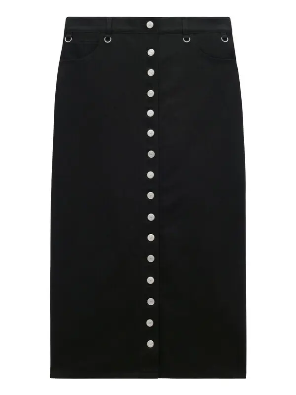COURREGES Multiflex Denim Skirt - Black