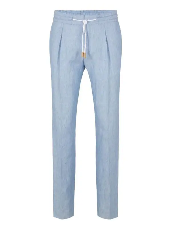 Hugo Boss Drawstring Casual Trousers - Blue