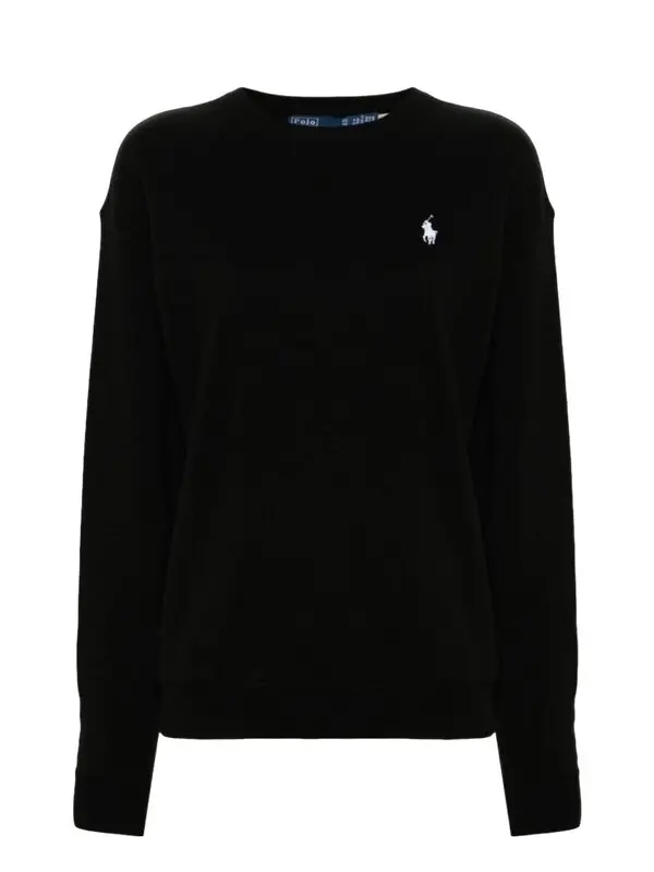 Polo Ralph Lauren Lightweight Fleece Crewneck Sweatshirt - Black