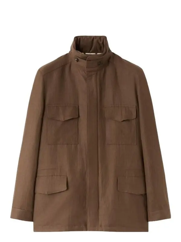 Loro Piana Traveller Field Jacket - Dark Licorice Melange