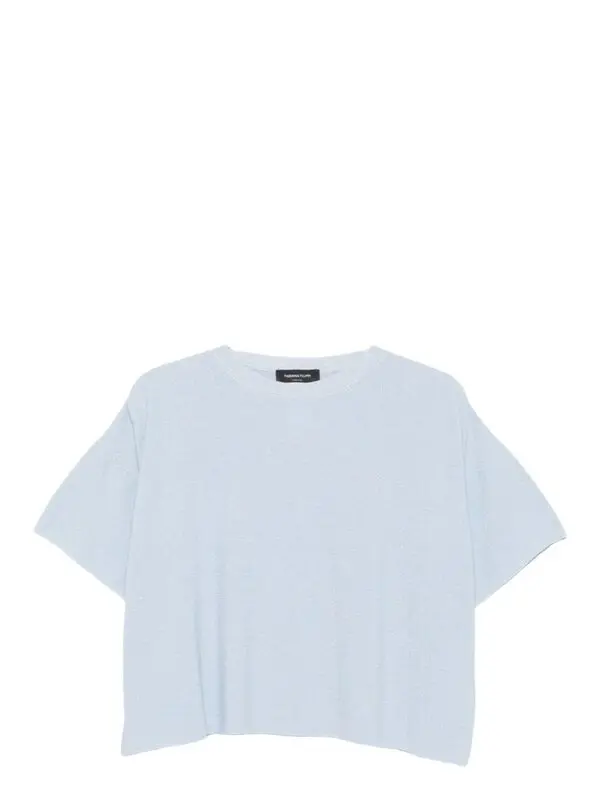 Fabiana Filippi Boxy Knitted T-shirt - White