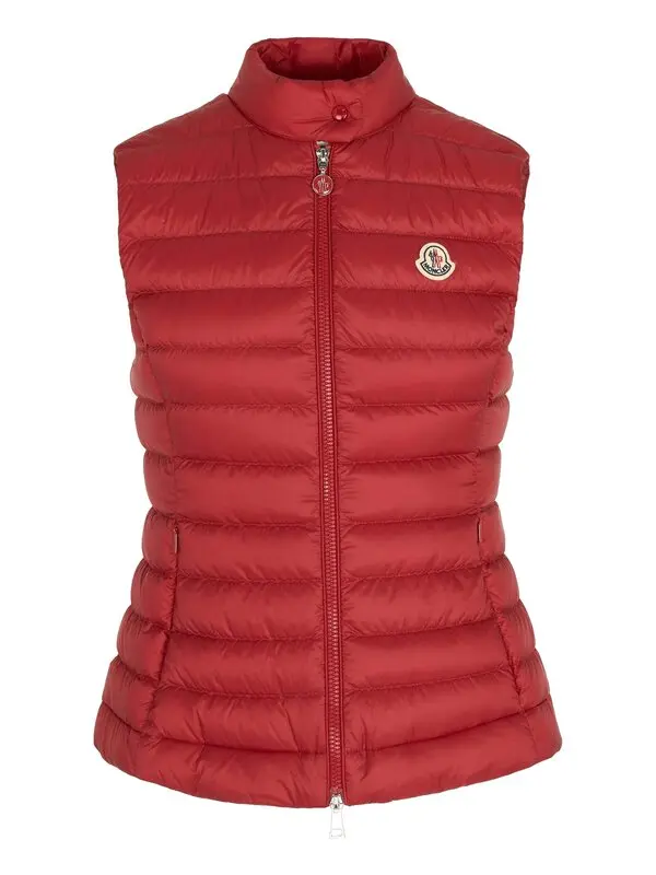 Moncler Sleeveless Down Jacket - Red