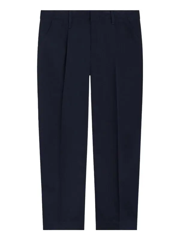 DONDUP Tailored Pleated Trousers With Logo Detail - Black