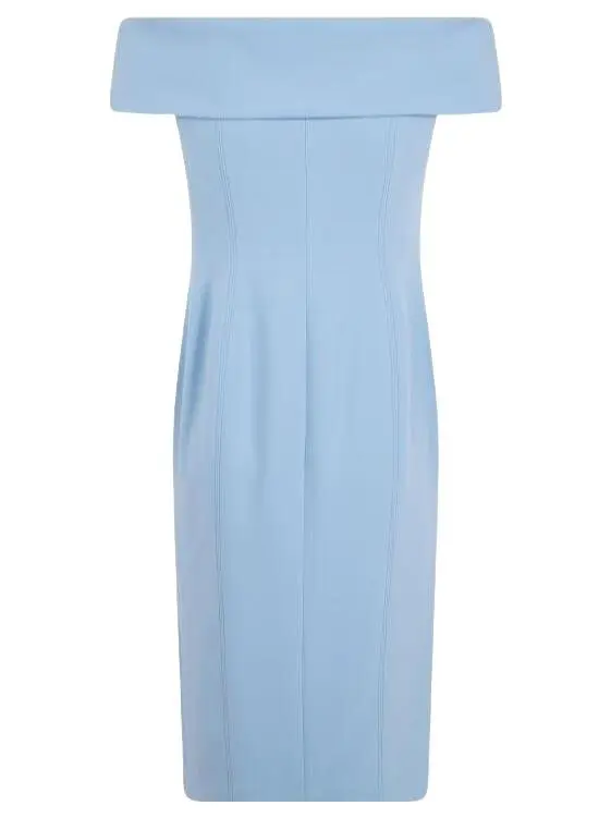 Ralph Lauren Off-the-shoulder Slit Dress - Blue