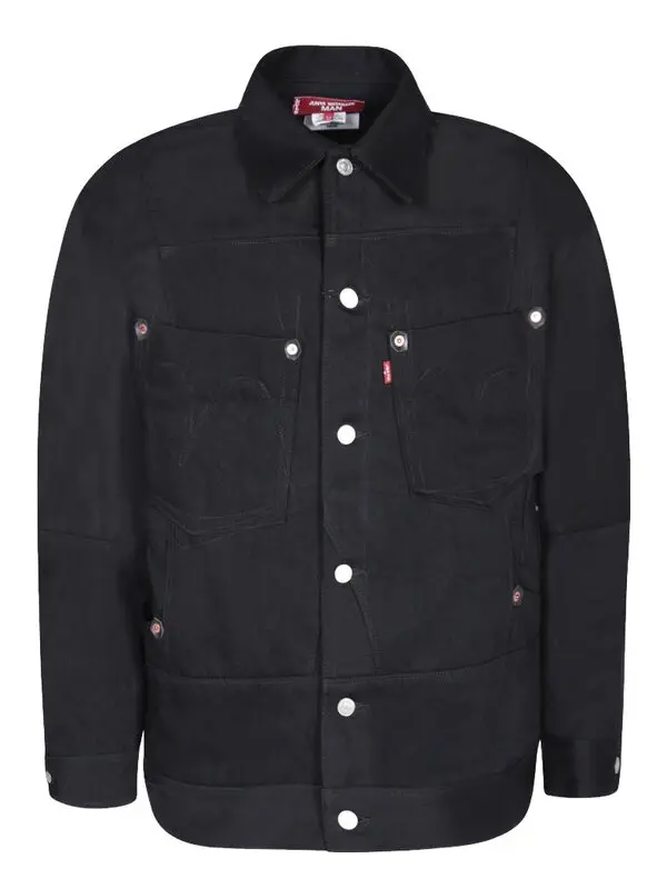 Junya Watanabe Button Lapel Casual Jacket - Black