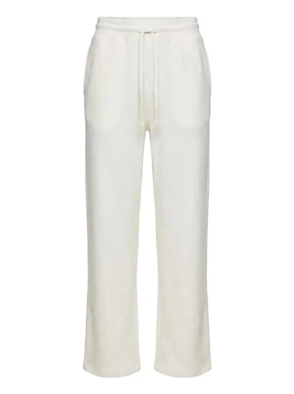 Gucci Interlocking G Embroidered Jersey Trousers - White