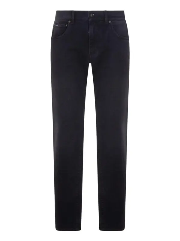Dolce & Gabbana Straight Leg Jeans - Black