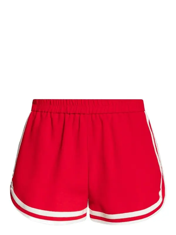 Red Valentino Valentino Elasticated Waist Track Shorts - Red