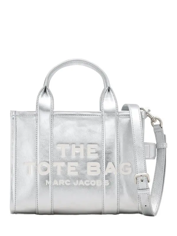 Marc Jacobs The Metallic Small Tote Bag - Silver