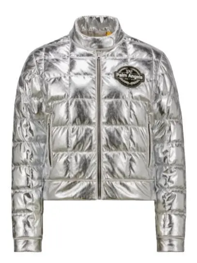 Moncler X Palm Angels Quilted Down Jacket - Silver