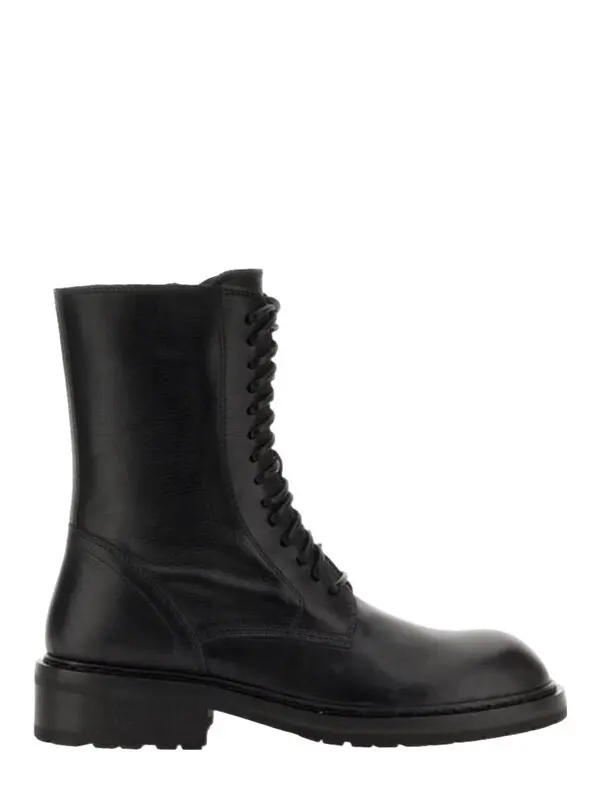 ANN DEMEULEMEESTER Lace-up Combat Boots - Black