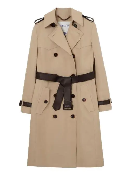 Burberry Foxfield Belted Trench Coat - Oat-beige