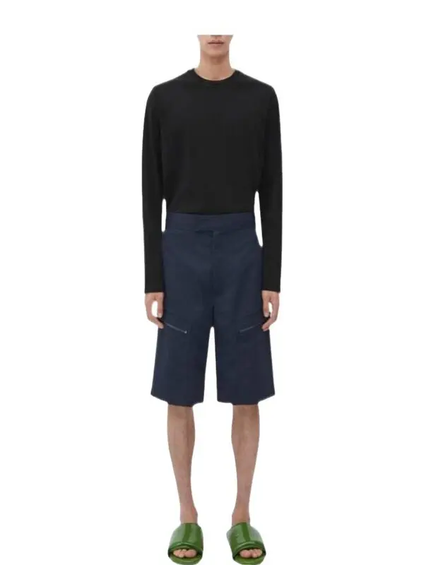 Bottega Veneta Straight-leg Knee-length Shorts - Black