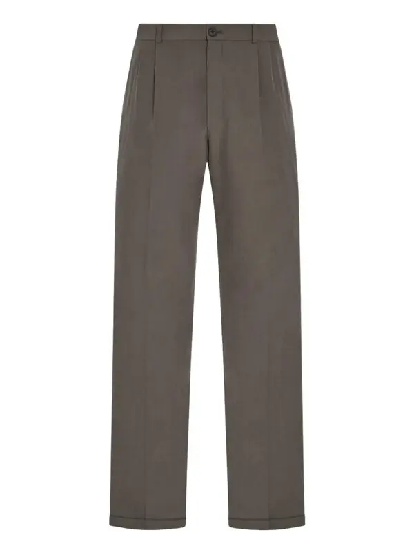 THE ROW Tosca Pleated Wool Trousers - Black