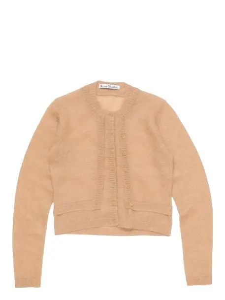 Acne Studios Layered Mohair Cardigan - Nude
