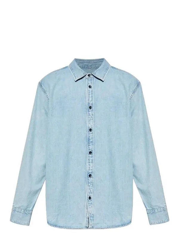 RAG  BONE Long Sleeve Denim Shirt - Blue