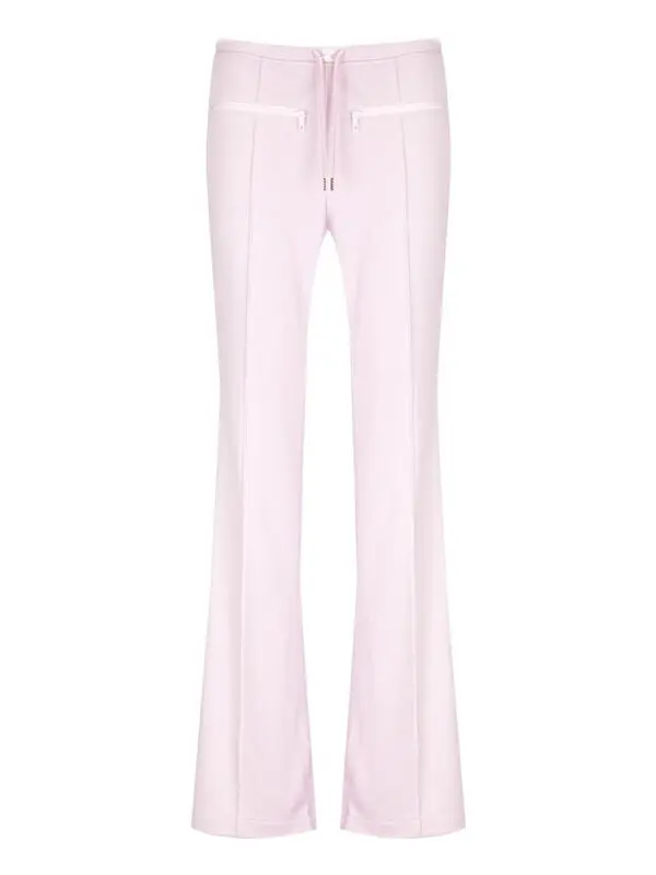 COURREGES Drawstring Flared Track Pants - Pink