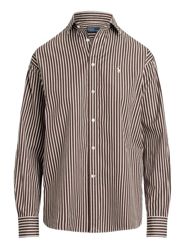 Polo Ralph Lauren Striped Button-up Shirt With Lapel Collar - Multicolor
