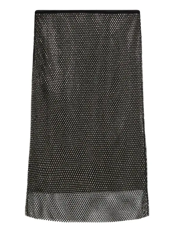 Sportmax Embellished A-line Midi Skirt - Black