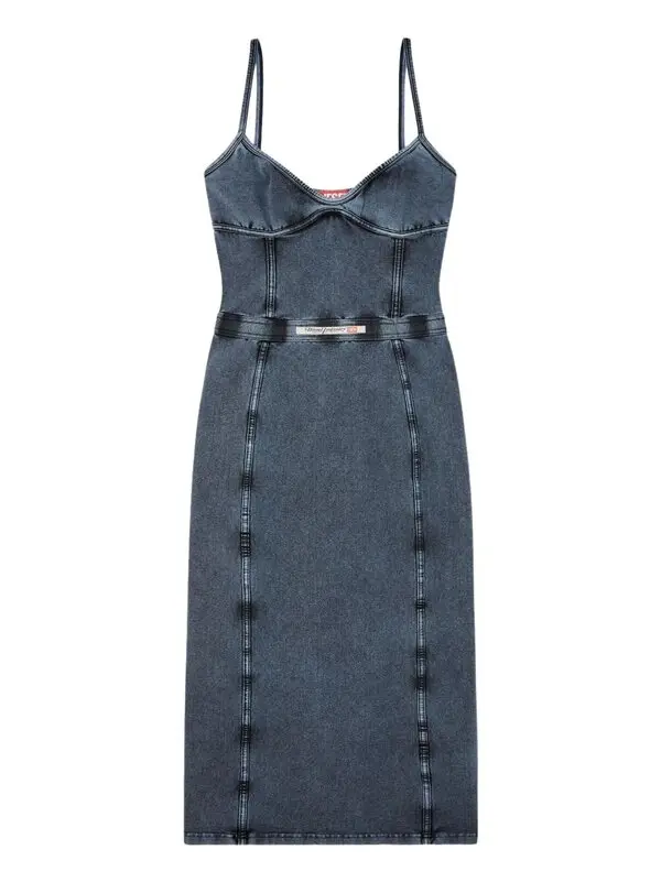 DIESEL® D-ony Denim Midi Dress - Blue