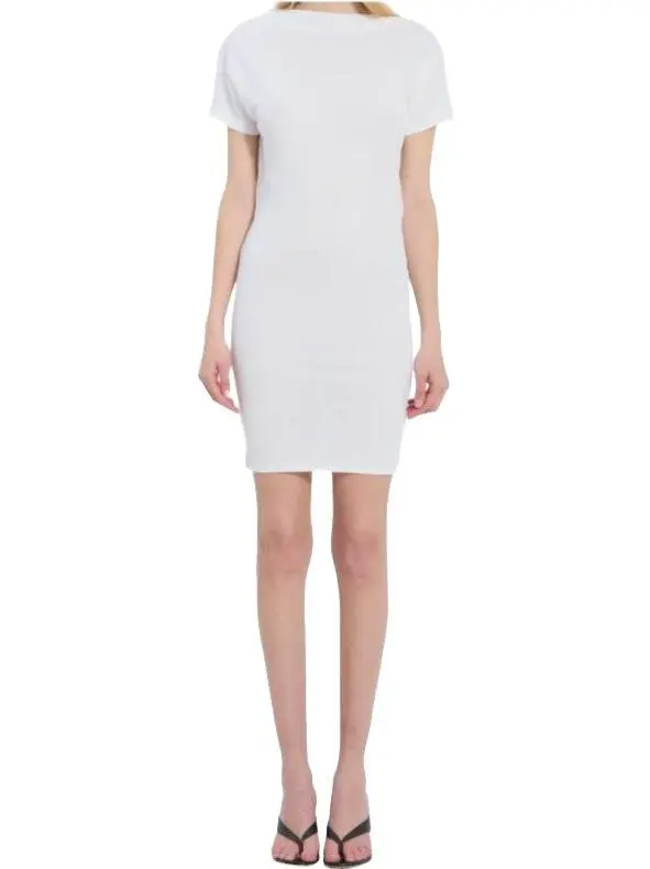 Jacquemus Mistral Open-back Mini Dress - White