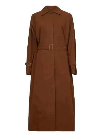 Max Mara Belted Button Detailed Coat - Brown