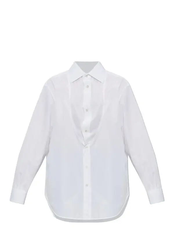 MAISON MARGIELA Buttoned Fringed Shirt - White