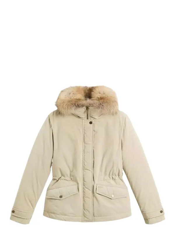 Woolrich Grace Fur-neck Padded Jacket - Nude