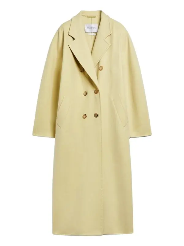 Max Mara Double-breasted Wool-blend Coat - Yellow