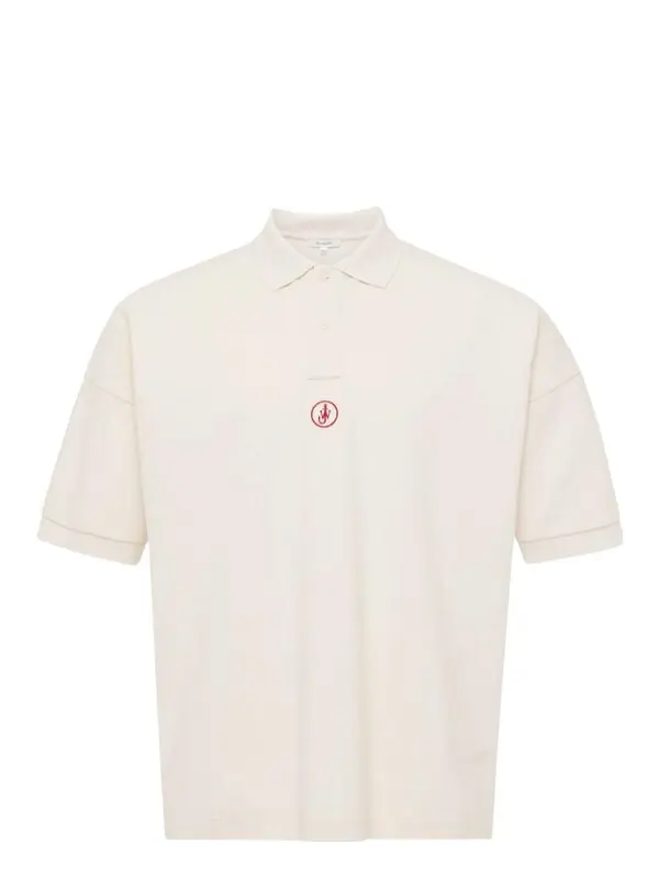 J.W.ANDERSON Jw Anderson Anchor Short Sleeved Polo Shirt - Off White