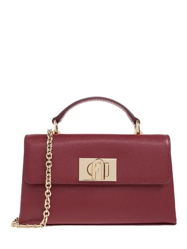 Furla 1927 Chain-linked Mini Tote Bag - Red