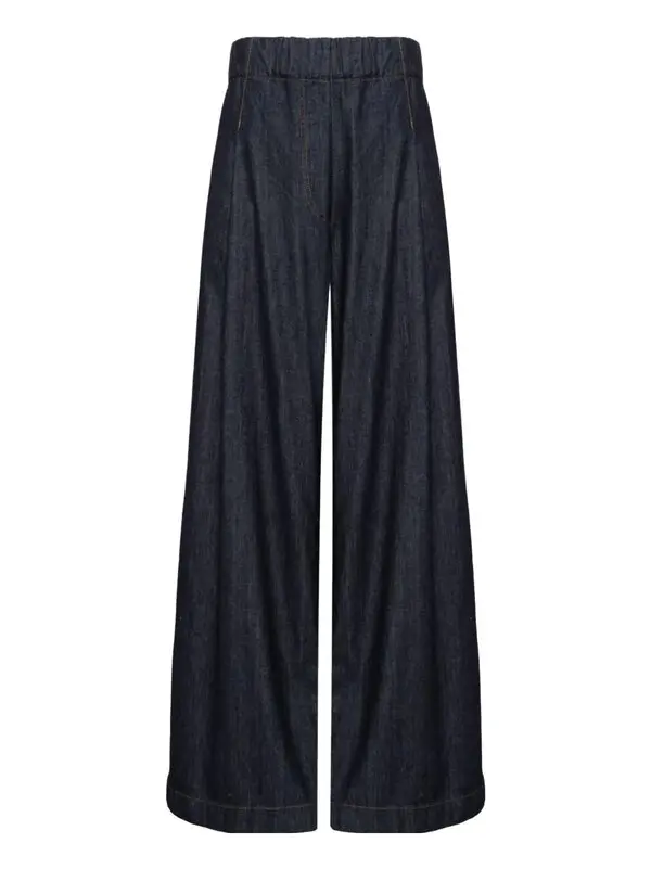 Dries Van Noten Wide-leg Pleated Jeans - Black