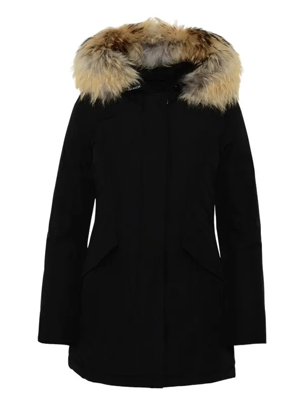 Woolrich Arctic Parka With Removable Fur Hood - Black