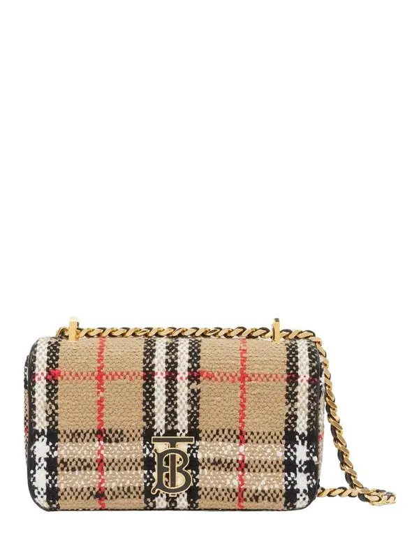 Burberry Lola Foldover Crossbody Bag - Nude