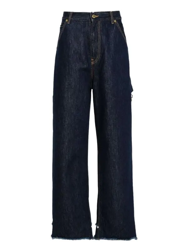 DARKPARK Wide-leg Jeans With Embellishments - Black