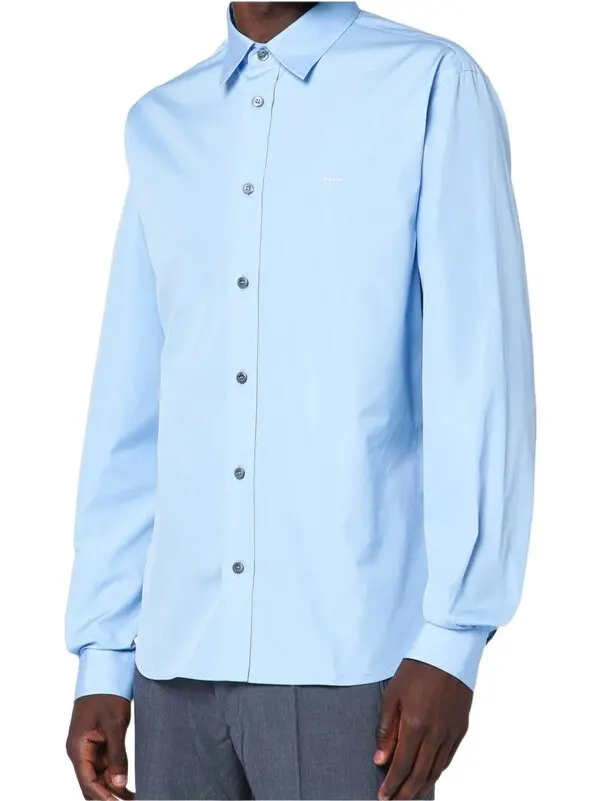Prada Long Sleeved Buttoned Shirt - Blue