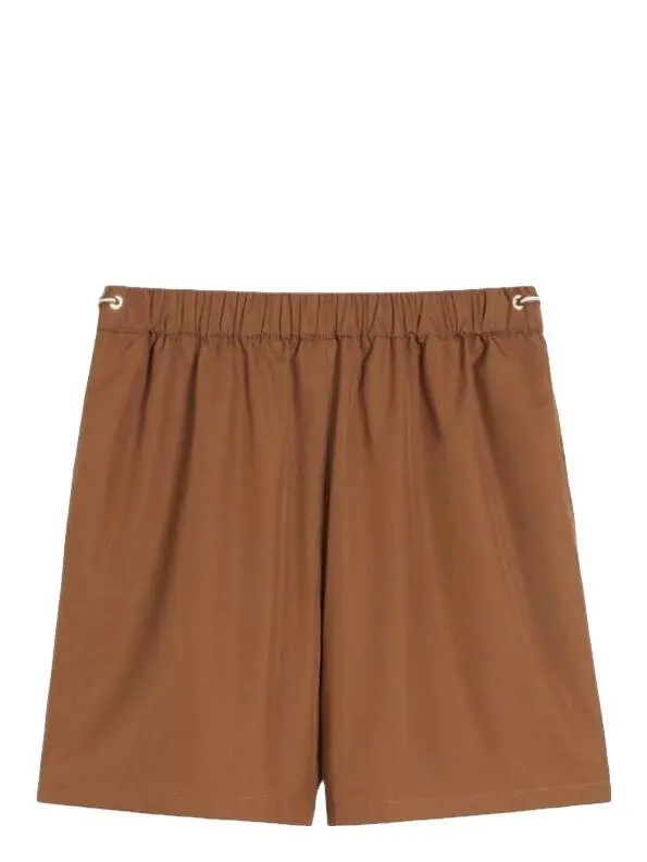 Max Mara High Waist Shorts - Tobacco Color