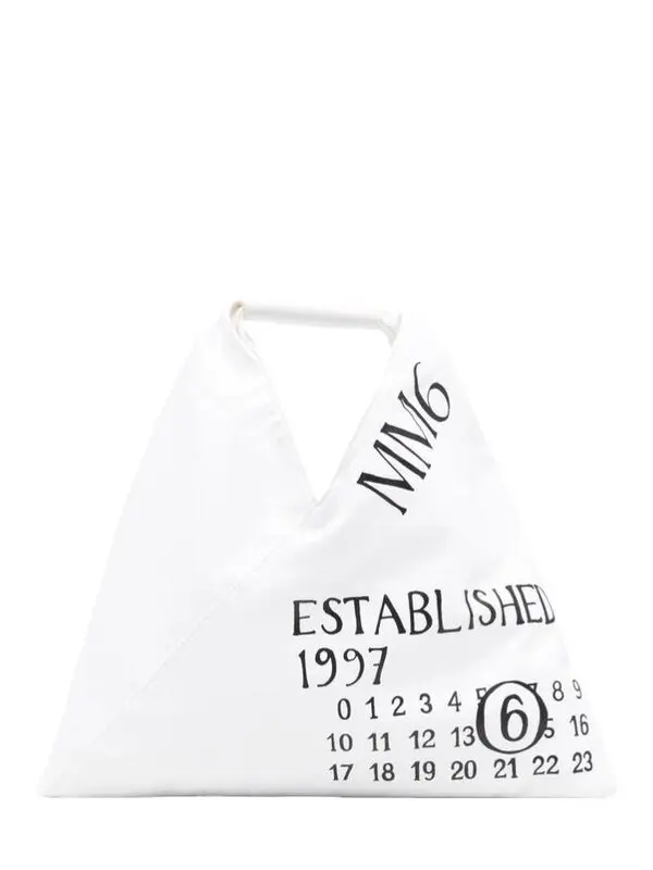 MAISON MARGIELA Numbers-motif Tote Bag - White