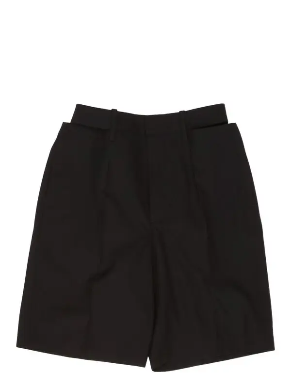 JIL SANDER Pleated Tailored Shorts - Black