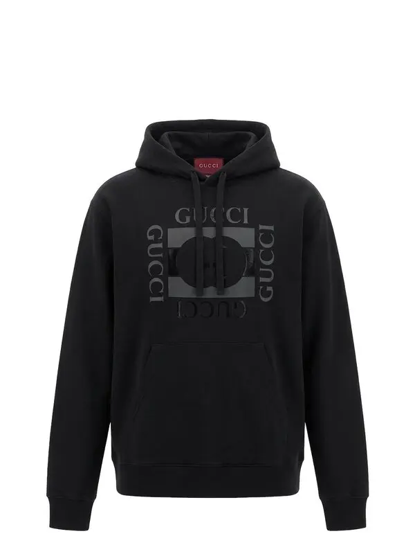 Gucci Printed Jersey Hoodie - Black
