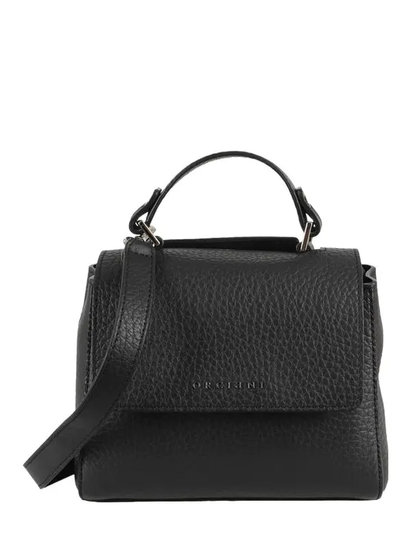 Orciani Mini Sveva Logo Lettering Tote Bag - Black