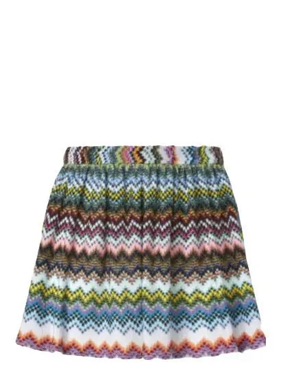 Missoni Pixelated Zigzag Motif Shorts - Black  Multicoloured