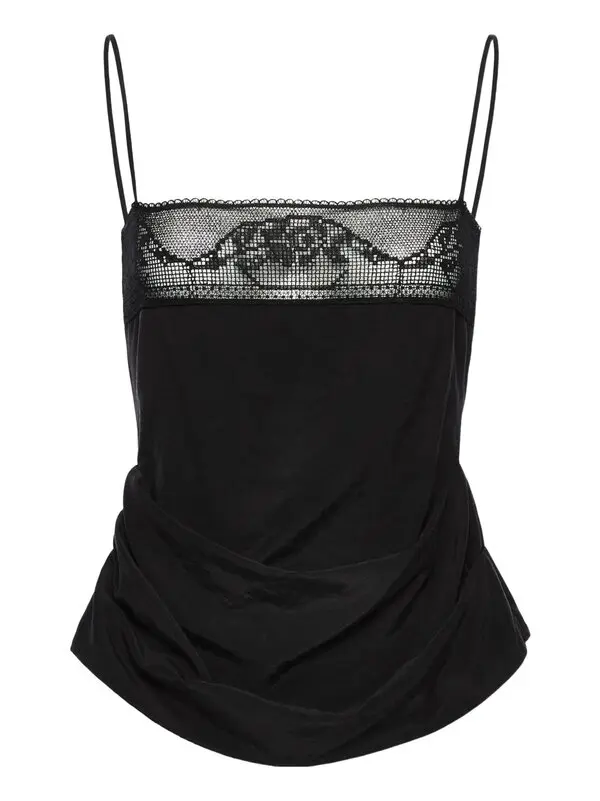 Magda Butrym Lace Camisole - Black
