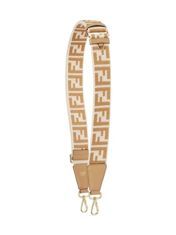 Fendi White Ribbon Shoulder Strap - Nude