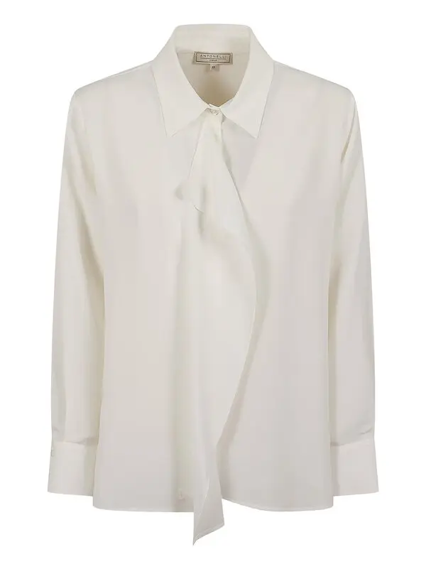 Antonelli Firenze Adria Mara Ruffled Shirt - White