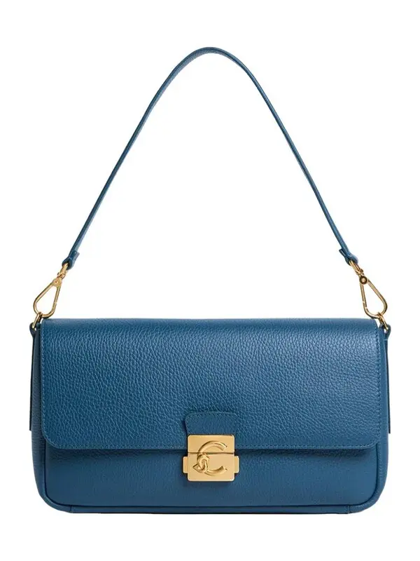 COCCINELLE C-me Lock Large Shoulder Bag - Blue