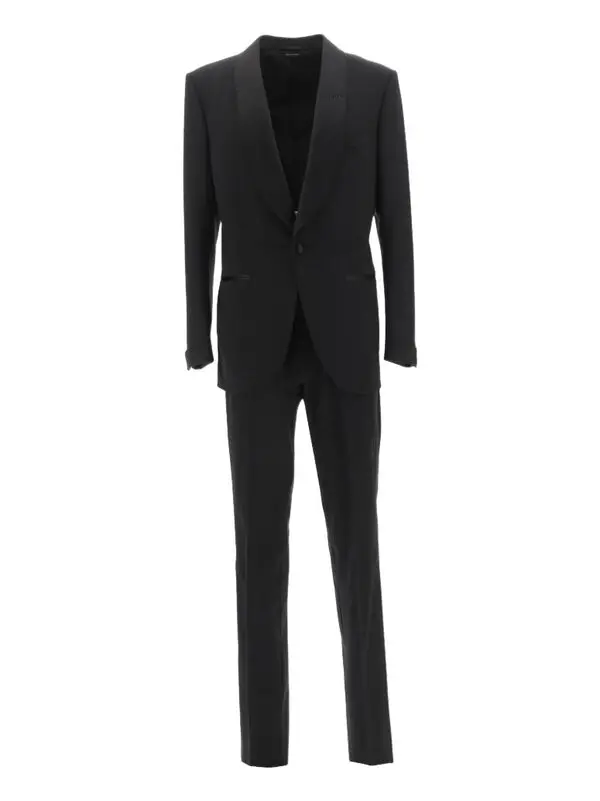 TOM FORD Slim-cut Two-piece Tuxedo Suit - Black