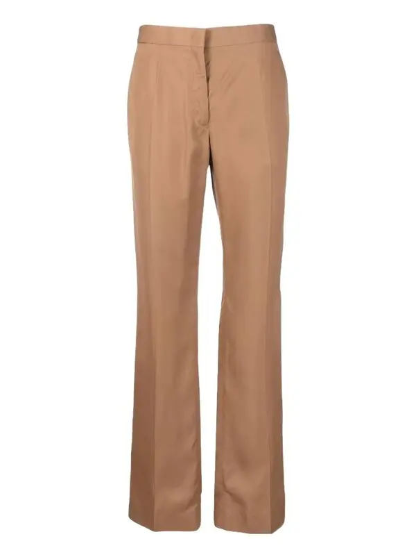 JIL SANDER Flared Tailored Trousers - Brown
