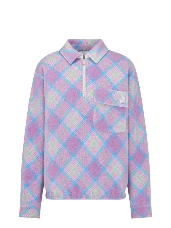 Dior By Erl Long-sleeved Trucker Sweatshirt, Relaxed Fit - Multi-color